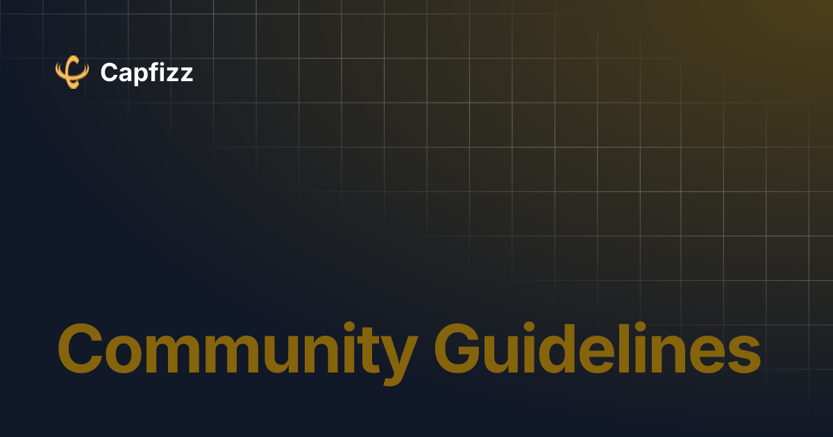 Community Guidelines | Capfizz